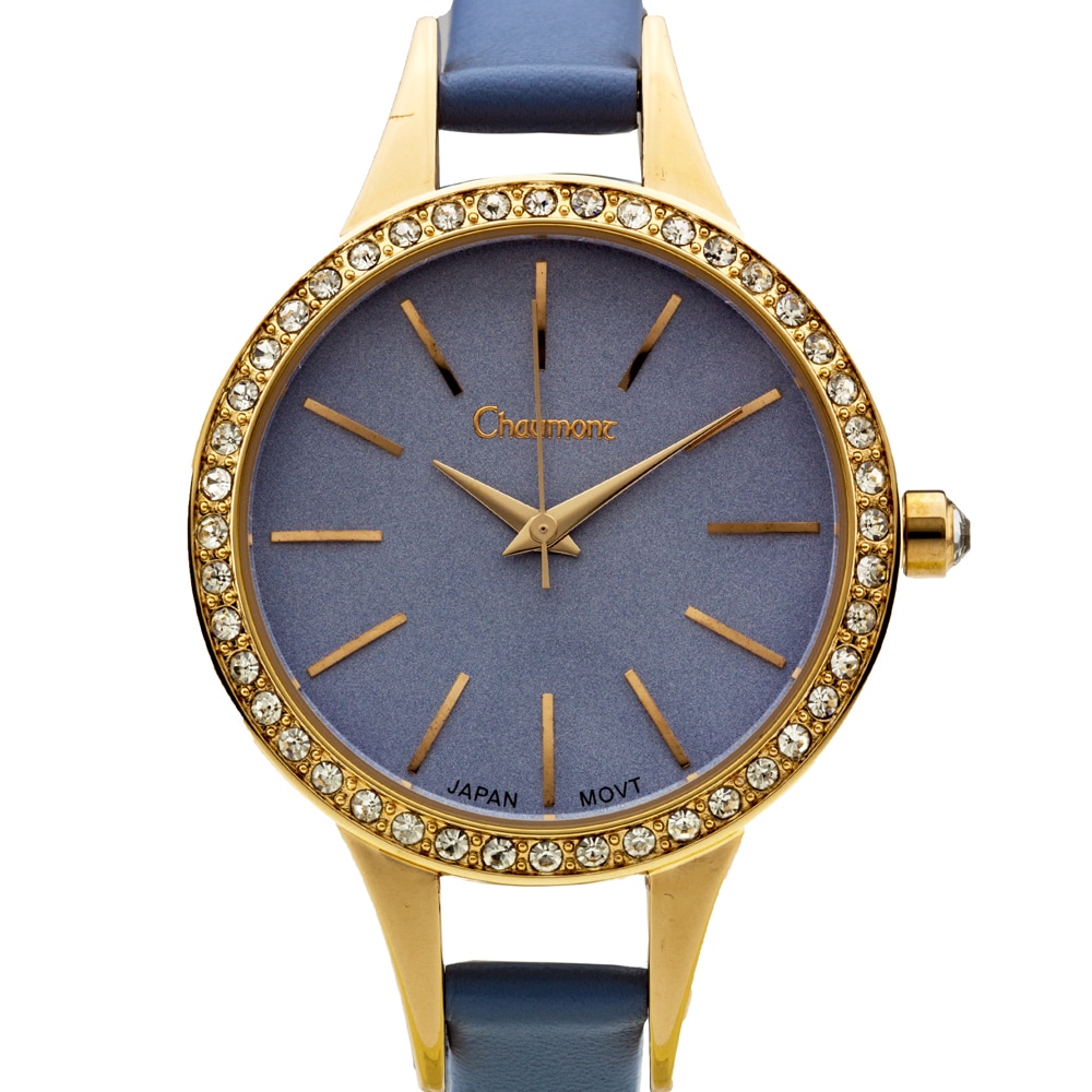 Chaumont Kiri Ladies Watch - Serenity Blue Leather Strap, Serenity Blue ...