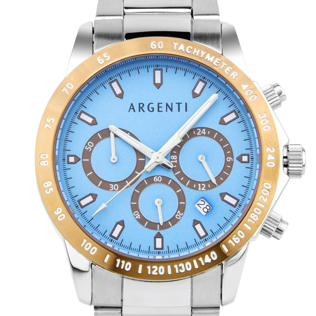 Argenti Carmichael Men's Racing Style Chronograph, Miyota VD53B ...