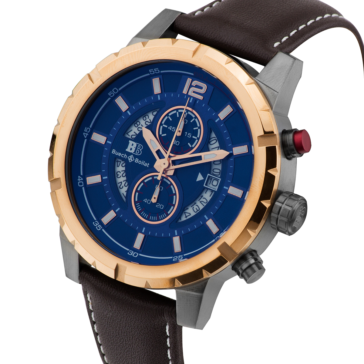 Buech & Boilat Beaumont Trophy Men's classically styled chronograph ...