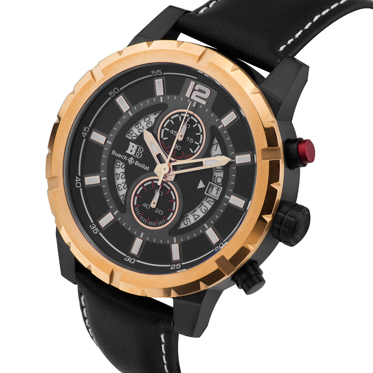 Buech & Boilat Beaumont Trophy Men's classically styled chronograph ...