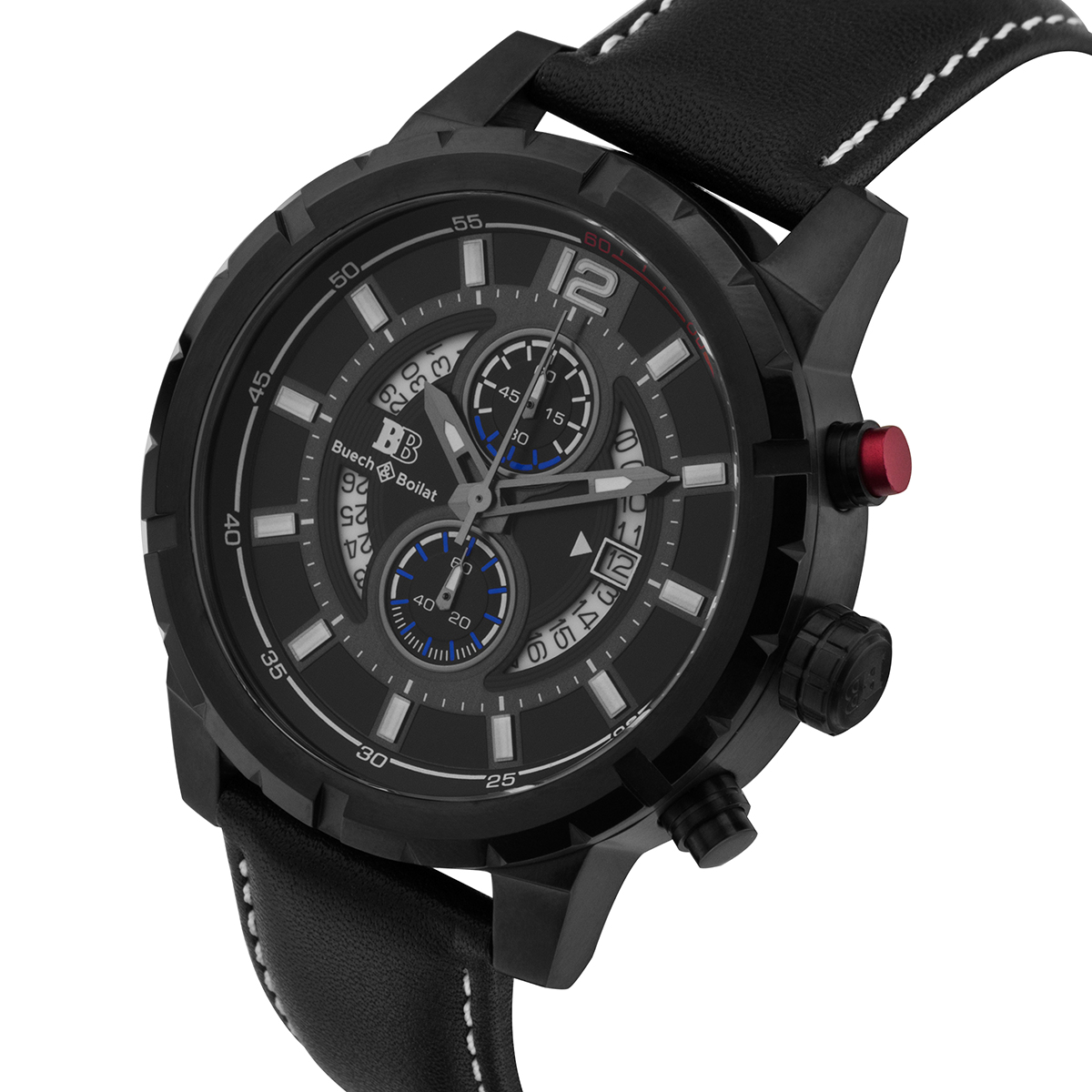 Buech & Boilat Beaumont Trophy Men's classically styled chronograph ...