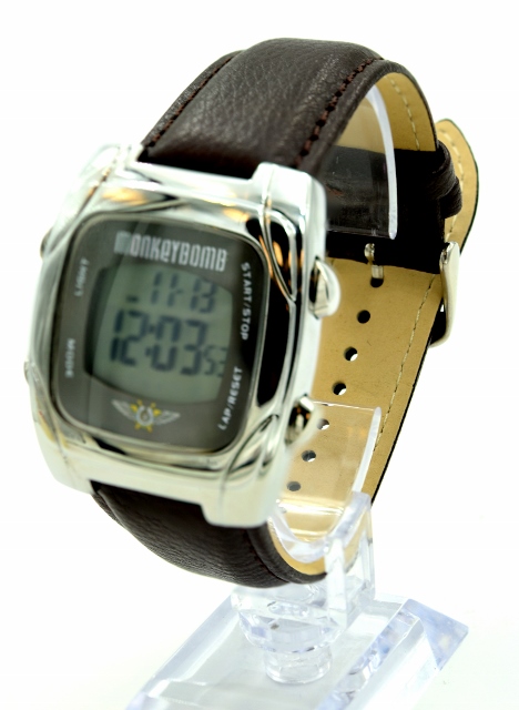 Casual Digital Leather Men's Watch | Property Room