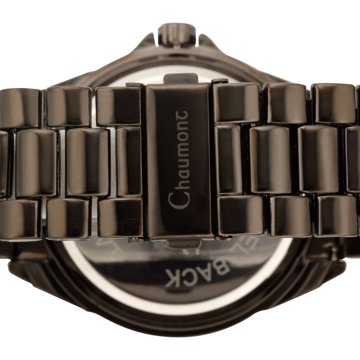 Chaumont Listal Men's Watch - Gun metal bracelet, gun metal case ...