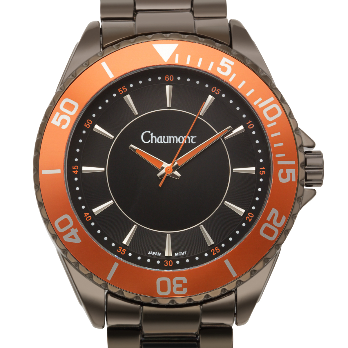 Chaumont Listal Men's Watch - Gun metal bracelet, gun metal case ...