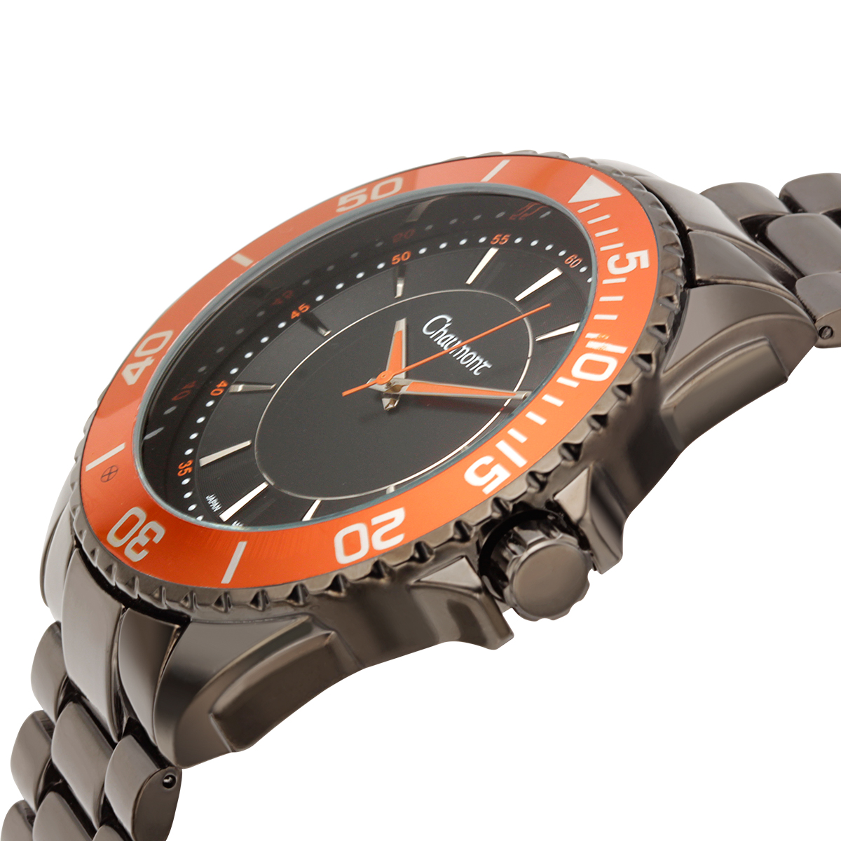 Chaumont Listal Men's Watch - Gun metal bracelet, gun metal case ...