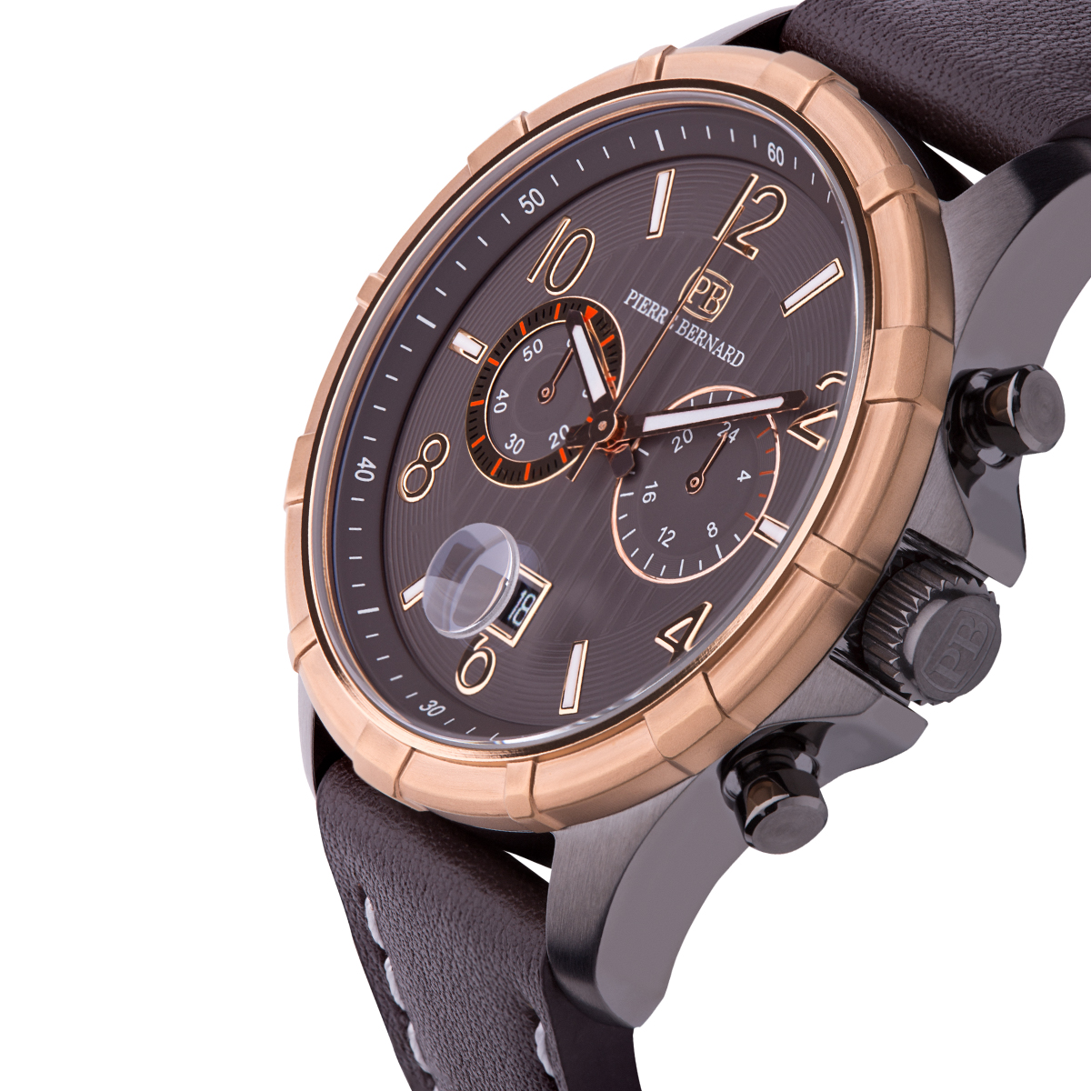 Pierre Bernard Arcturian Chronograph Men's Watch Multi-Layer Textured ...