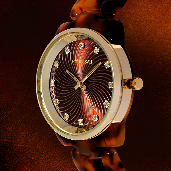 ROUSSEAU ADELE LADIES TORTOISE WATCH | Property Room
