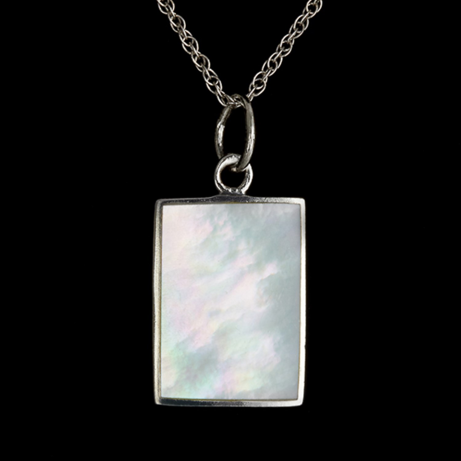 Sterling Silver Mother of Pearl Panel Pendant | Property Room