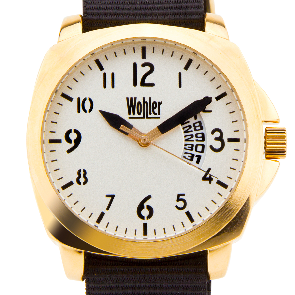 Wohler Ajax Men's sport watch, NATO strap, bold luminescent colors ...