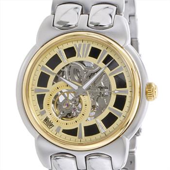 Wohler Gents Mach Automatic Skeleton Two-Tone/Champagne-Silver Dial ...