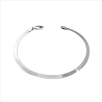 8 Inch Sterling Silver Herringbone Bracelet | Property Room
