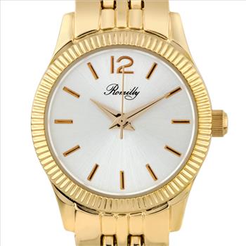 Romilly Bancroft Ladies Watch, Rose Gold Bracelet, Silver Dial ...