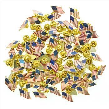 American Flag Pins Bulk Lot 100 Pieces | Property Room