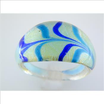 Plastic Blue Swirl Ring | Property Room