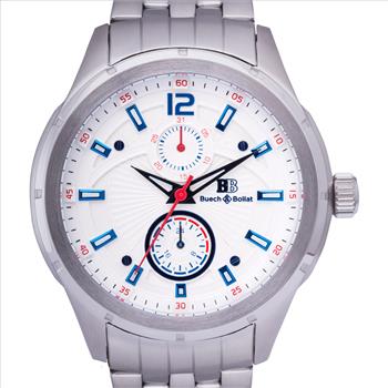 Buech & Boilat Courer Men's Quartz Watch Multi-Textured Dial | Property ...