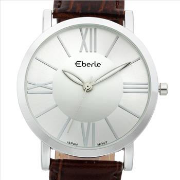 Eberle Renzo Men's Watch Soft Genuine Croc Grain Leather Strap ...