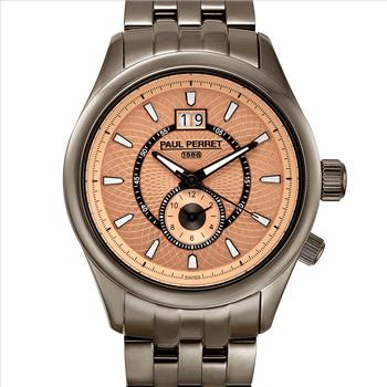 Paul Perret Musset Swiss Quartz Men's Watch Multi-Textured Dial ...