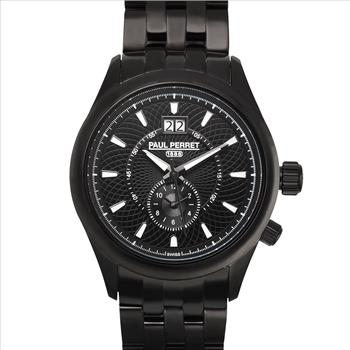 Paul Perret Musset Swiss Quartz Men's Watch Multi-Textured Dial ...