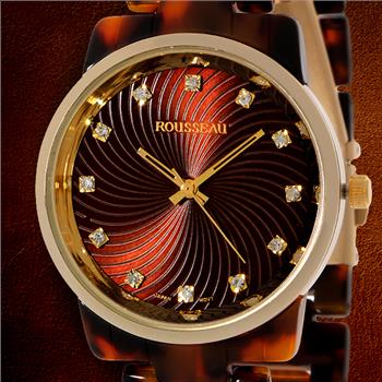 ROUSSEAU ADELE LADIES TORTOISE WATCH | Property Room