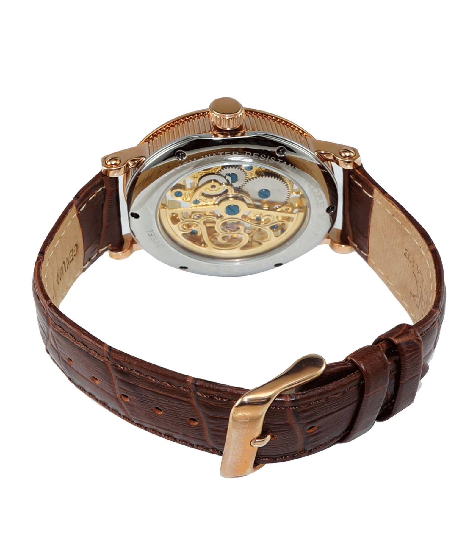 ADEE KAYE,20 JEWELS SKELETON AUTOMATIC, MESH BAND, AK6463-MRG, RETAIL ...