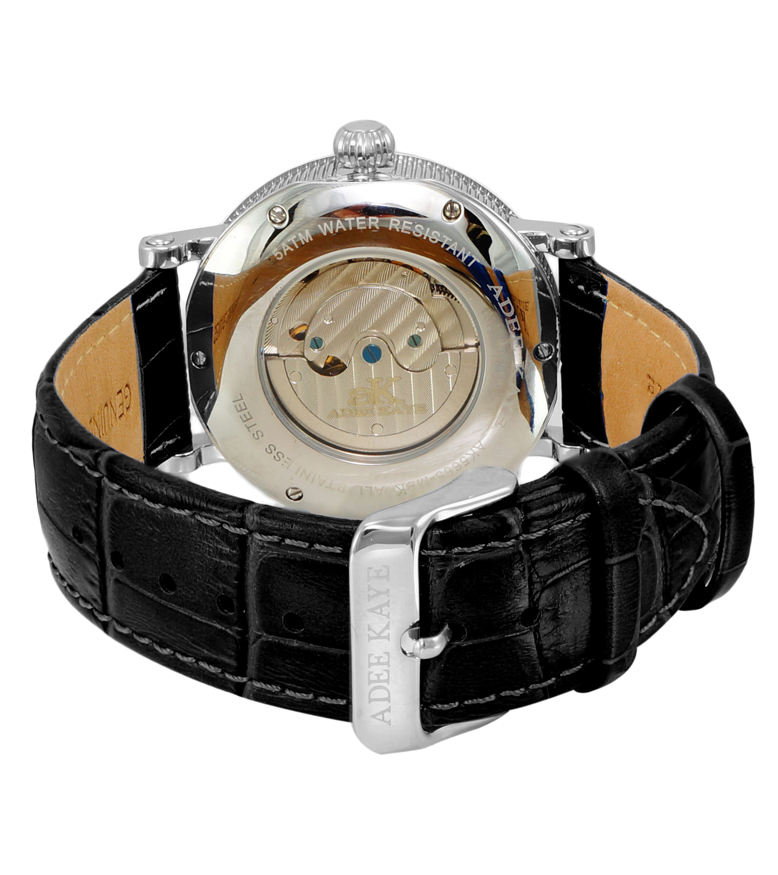 20-Jewels TY2708 Automatic Regulator Movement , Genuine leather band ...