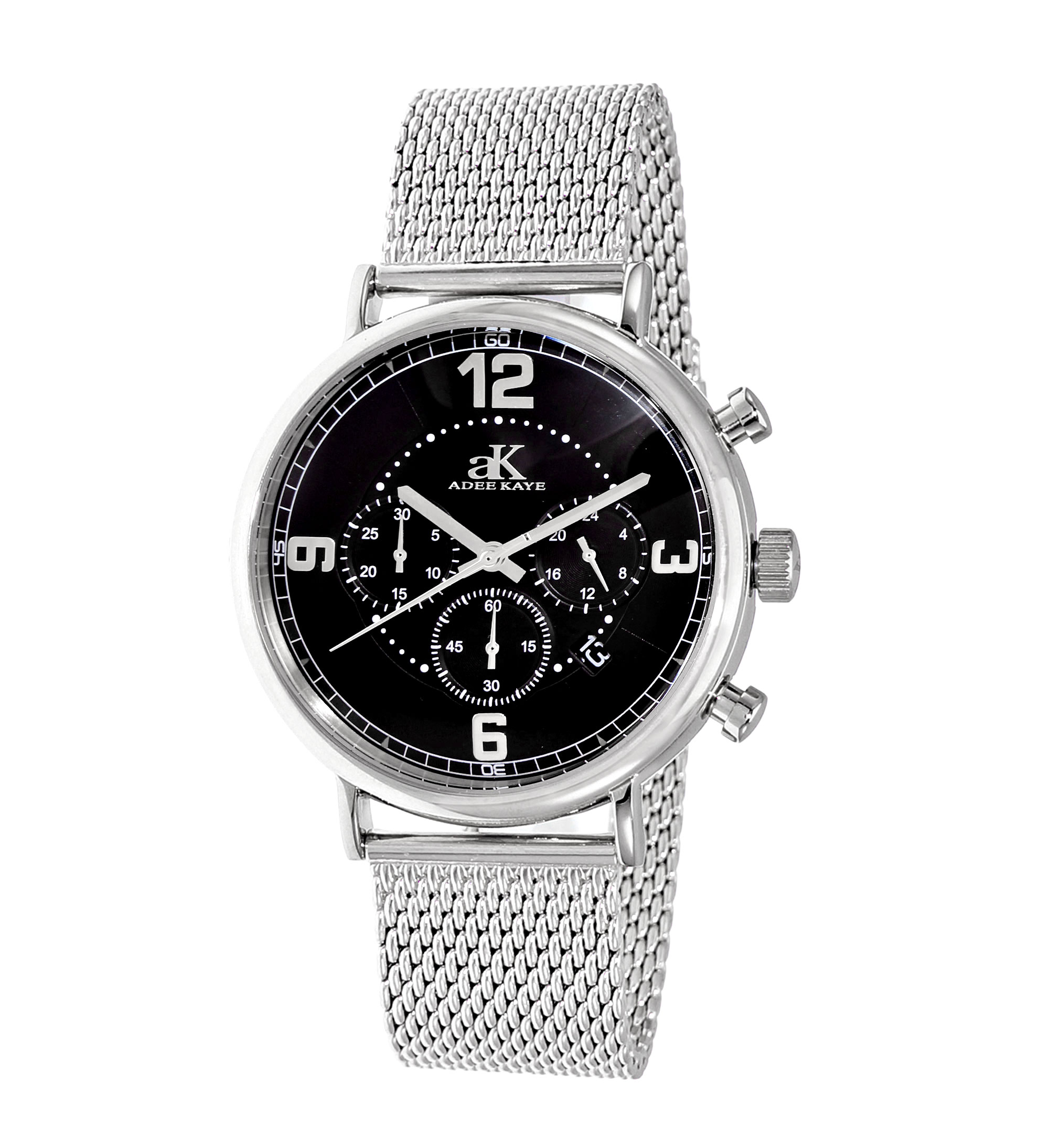 AK Chronograph Movement, 24-hr counter date Dial, AK6178-MBK_MESH ...