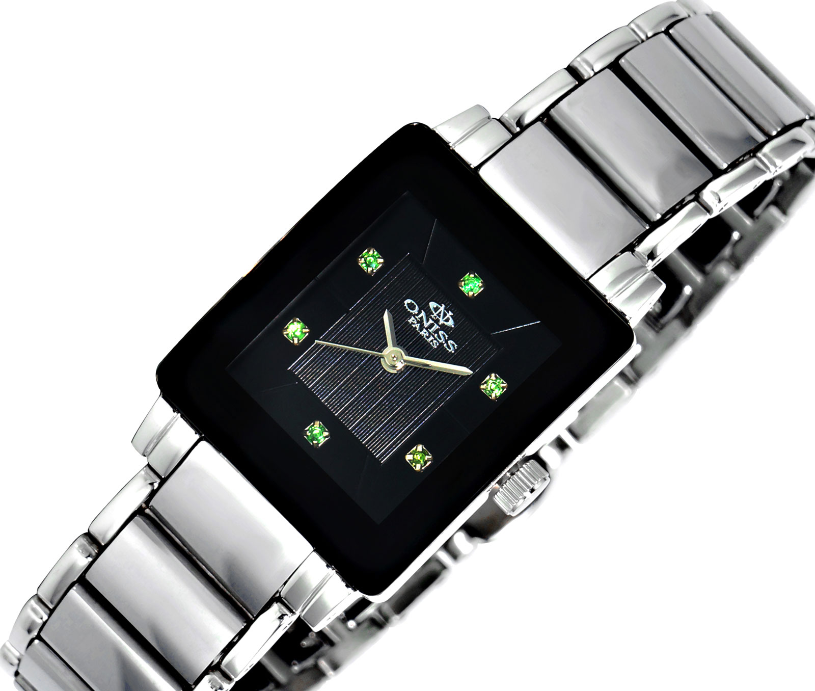 ONISS SAPPHIRE STONES,STAINLESS STEEL & TUNGSTEN , SWISS QUARTZ MOV'T ...