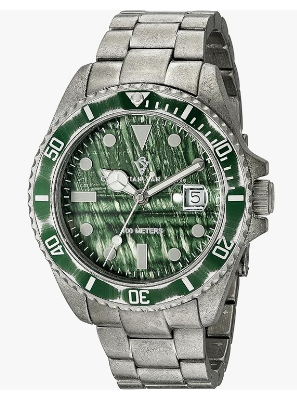 Christian Van Sant Men's Montego Analog Display Quartz Silver Watch ...