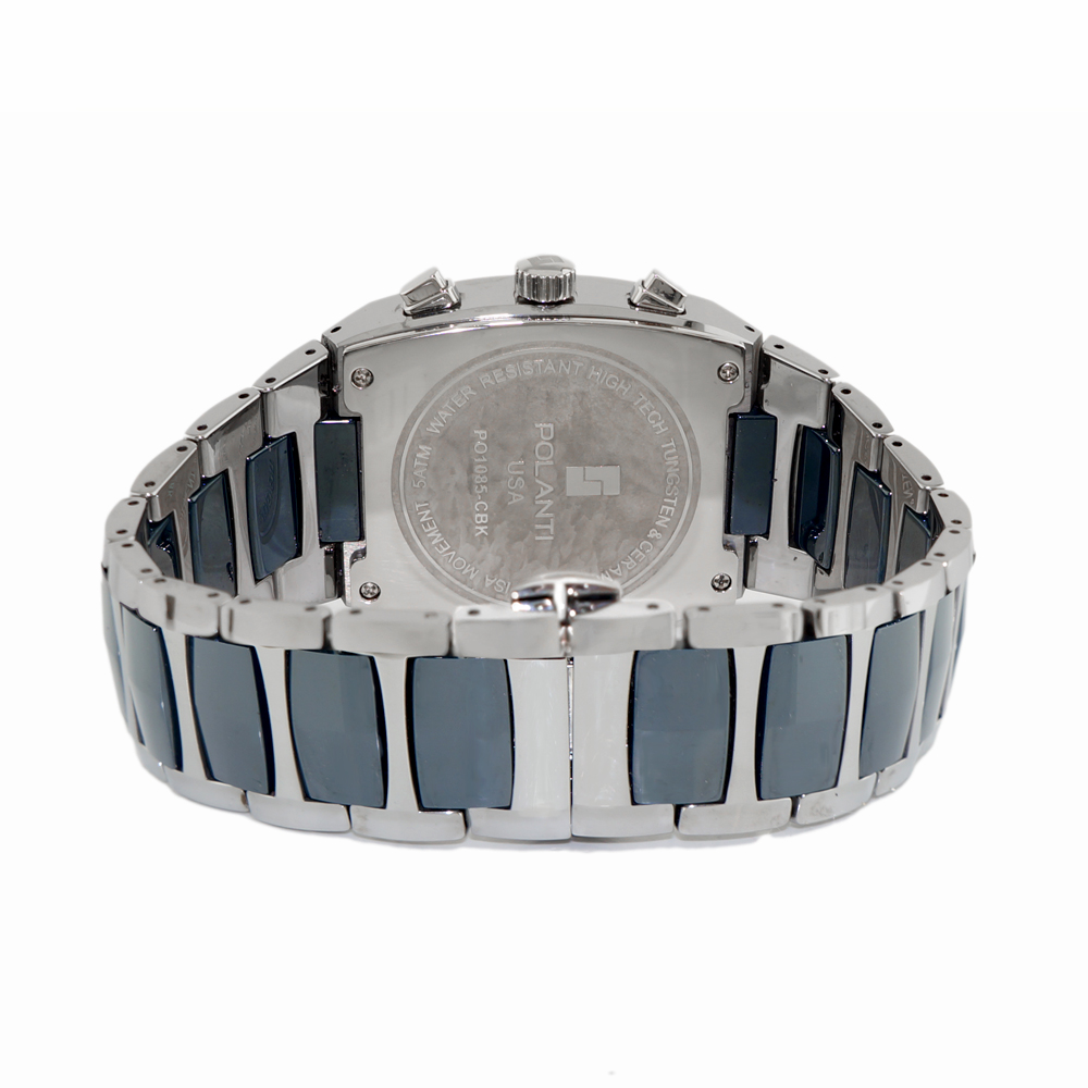 Lechateau Polanti Men's, Swiss ISA 8171 Chronograph Movement, Tungsten ...