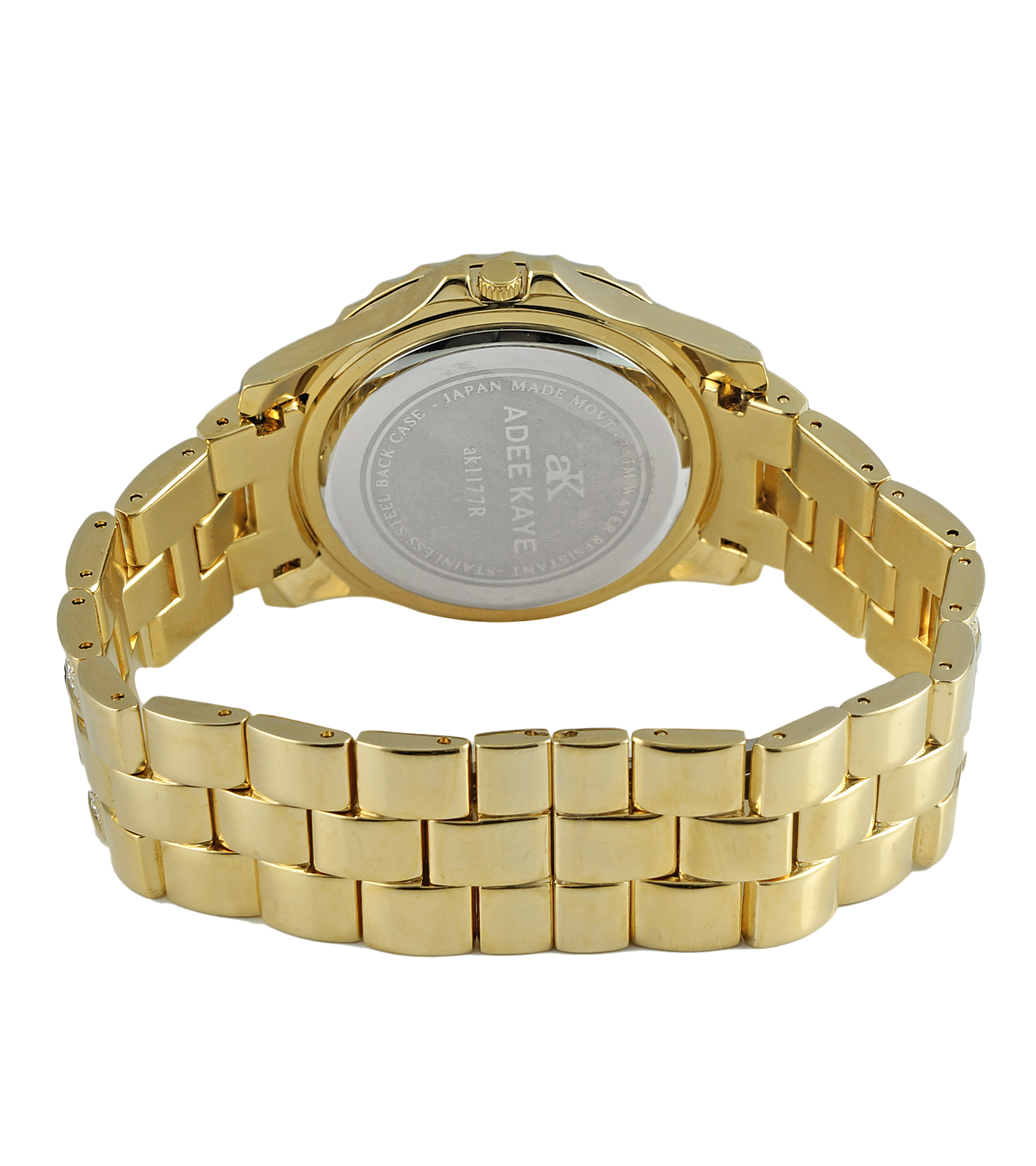 ADEE KAYE, ADEE KAYE GOLD TONE, MULTI-COLORED STONE (RED- WHITE) QUARTZ ...