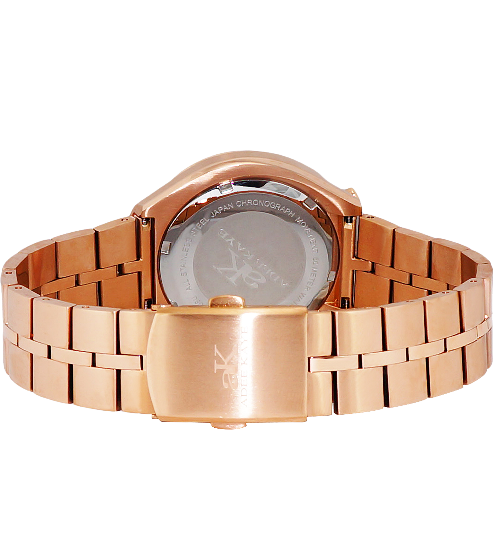 ADEE KAYE CHRONOGRAPH WITH 24-HOUR DISPLAY, TACHYMETER, AK5662-MRGBU ...