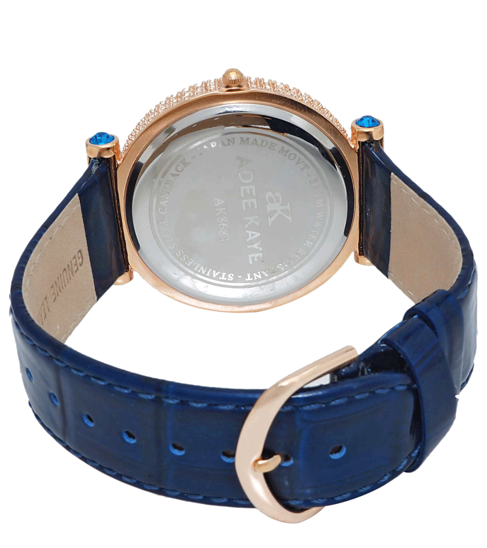 ADEE KAYE, "FLORENCE" ROSE TONE, 239 pcs TOTAL STONE, WHITE MOP DIAL ...