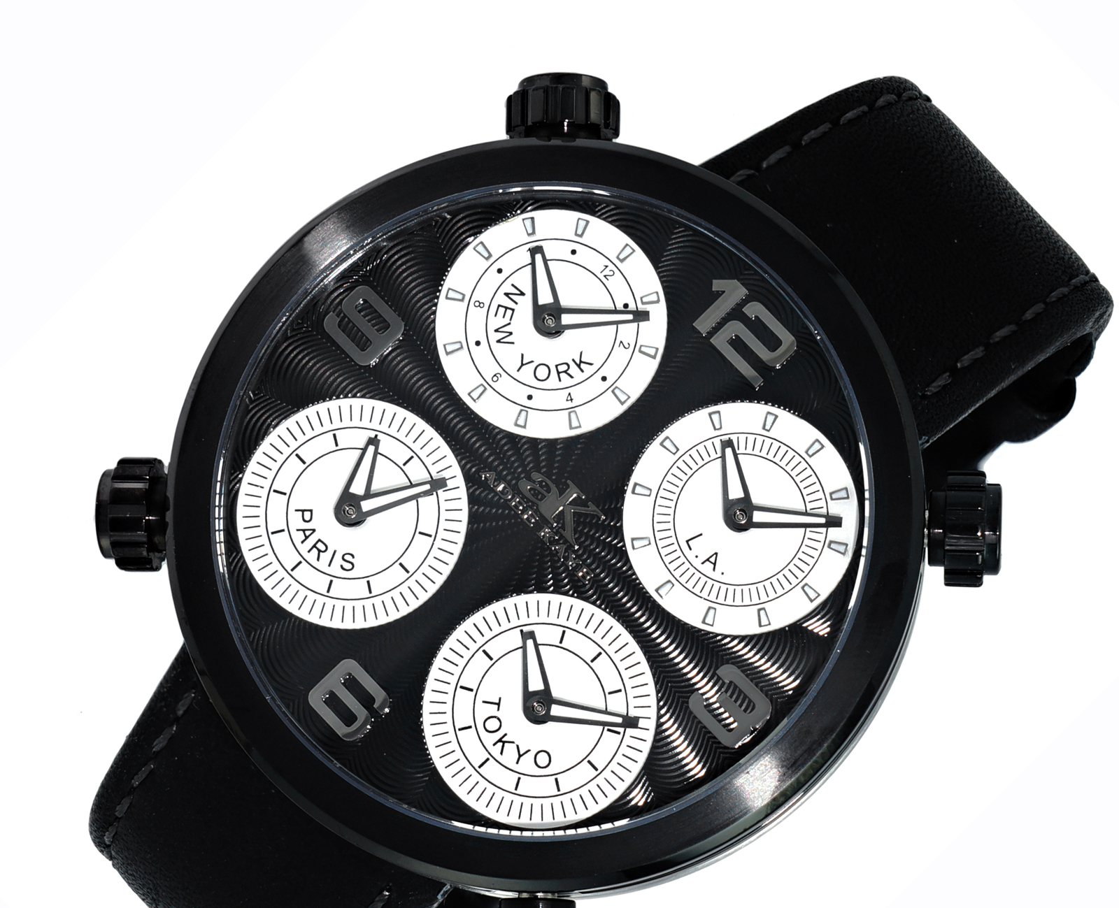 ADEE KAYE WATCHES, 4-TIME ZONE WATCH, DOUBLE LAYER DIAL, GENUINE ...