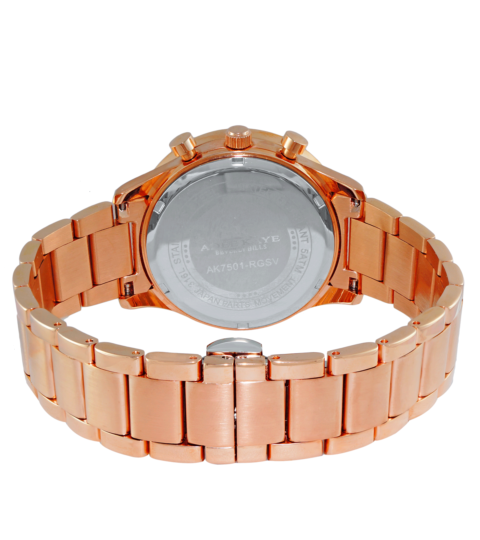 ADEE KAYE WATCHES, DUAL TIME OF 24 HOUR REGULATOR, ROSETINE CASE AND ...