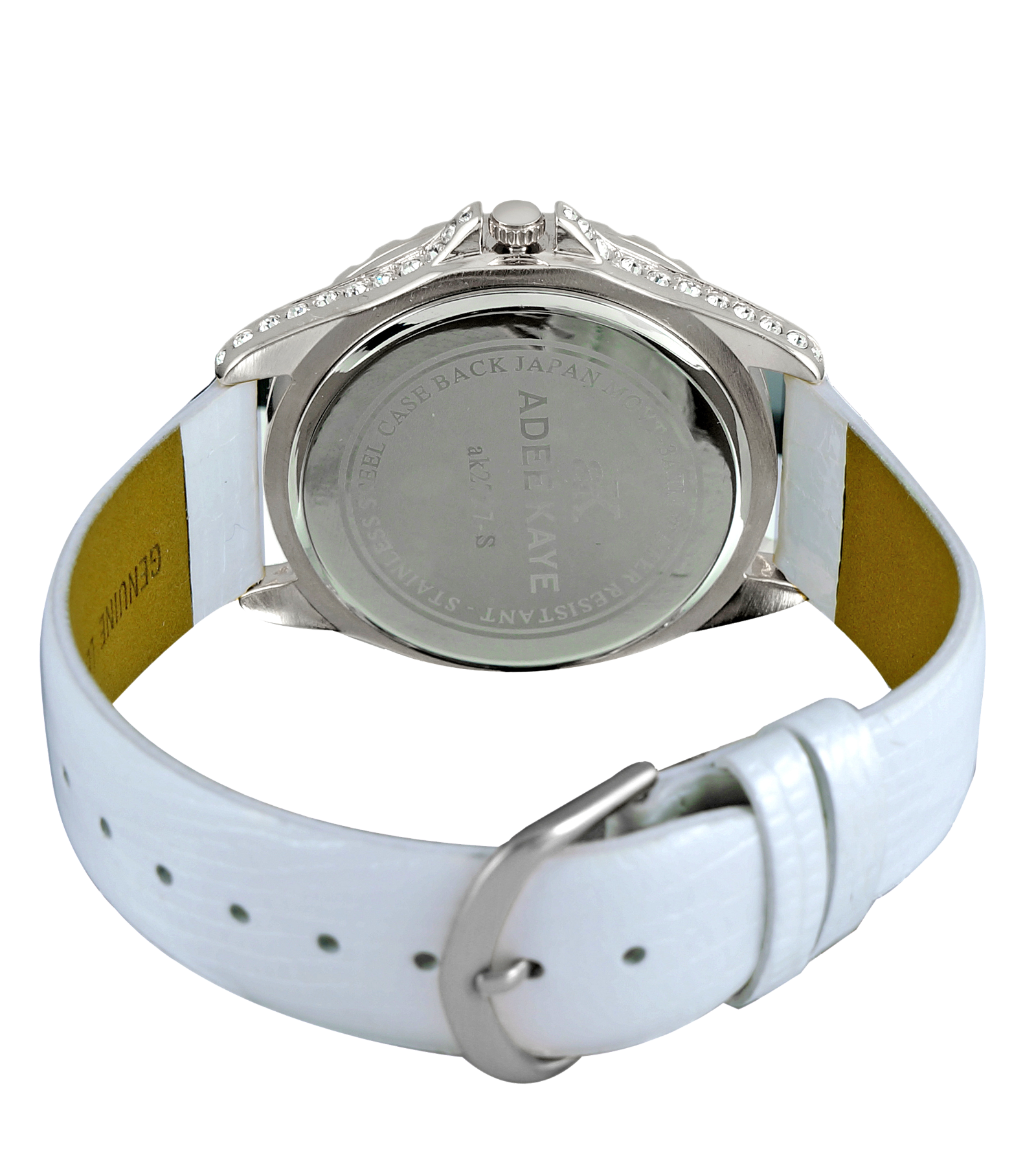 ADEE KAYE WATCHES, MID SIZE, 3 - HANDS COLRED STONE (WHITE), AK2727-S ...