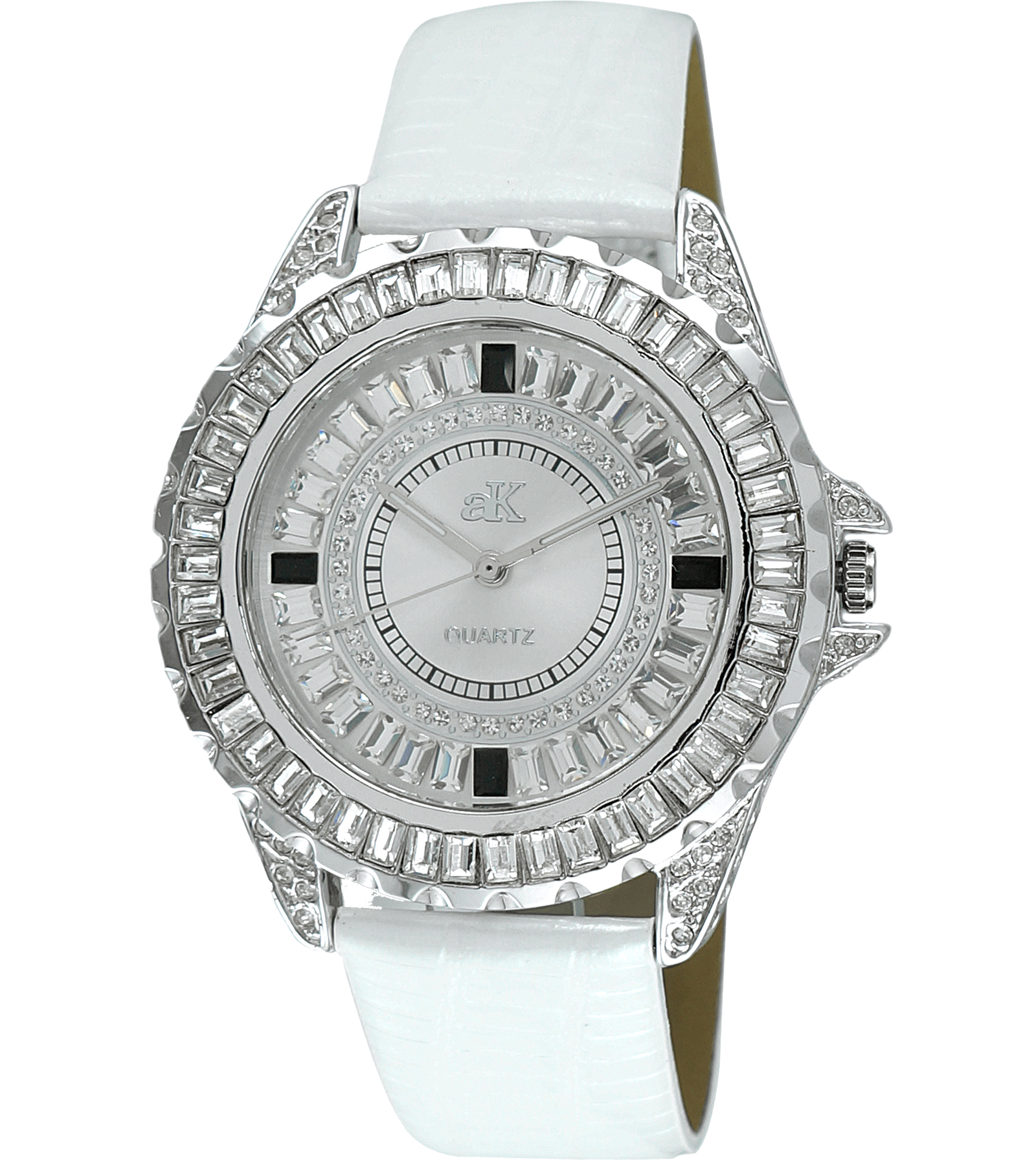 ADEE KAYE WATCHES, MID SIZE, 3 - HANDS COLRED STONE (WHITE), AK2727-S ...