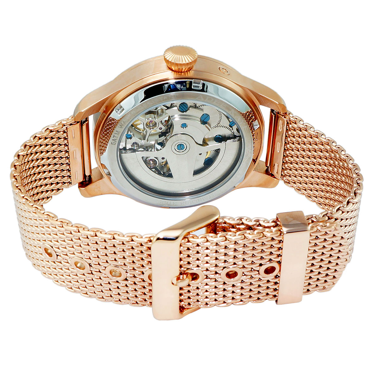 Automatic - 45 Jewels JHLS515 double barrel,Moon Phase , AK5663-MRG/SV ...