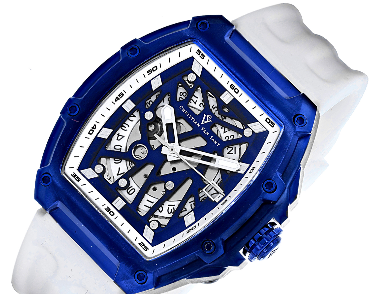 Christian Van Sant Watches Odyssey Watch | Automatic Blue Dial CV6199 ...
