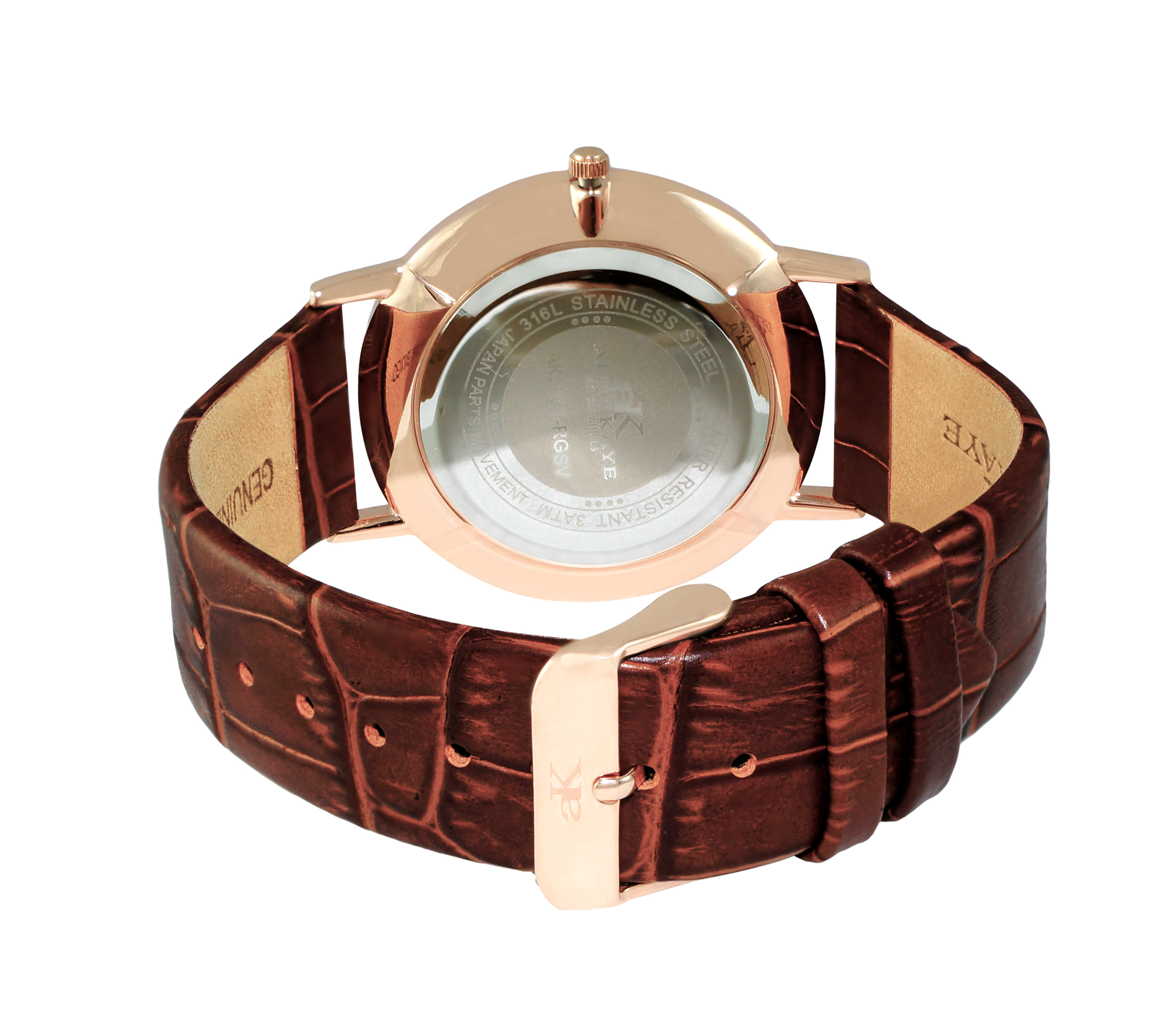 DAY-DATE DIAL, SLIM WATCH, AK3331-MRG/SV, RETAIL AT $350.00 | Property Room