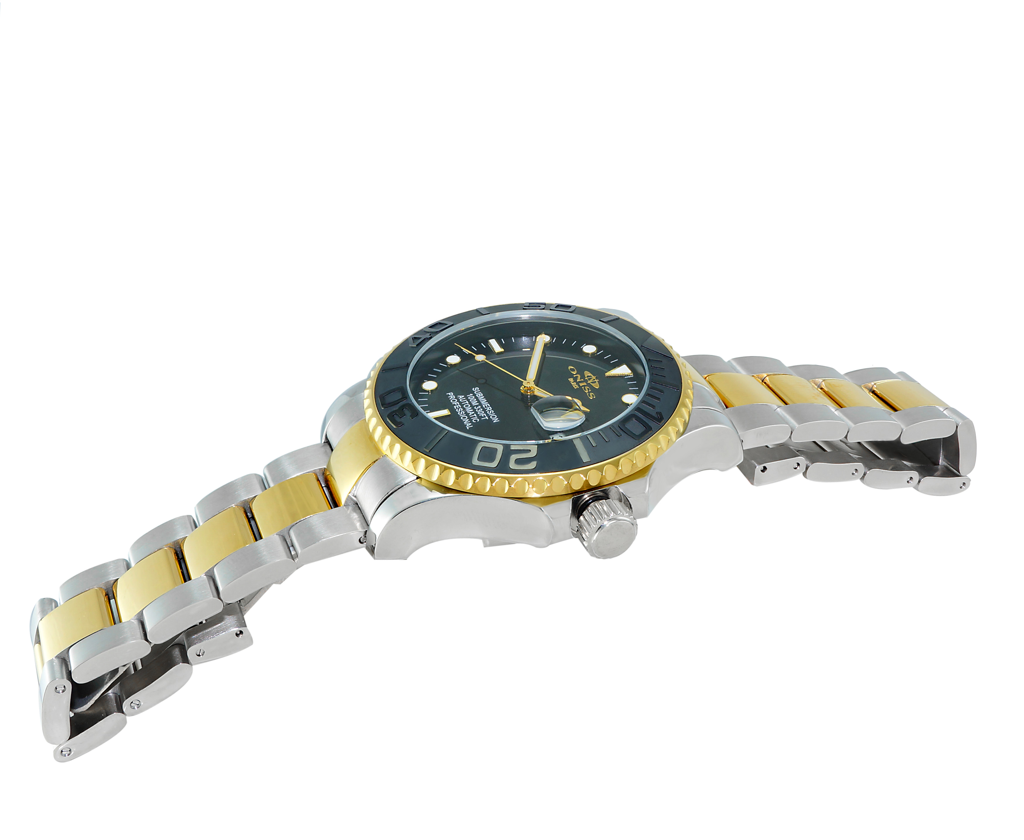 JAPAN H35 AUTOMATIC DATE - MOVEMENT, CERAMIC BEZEL, SUNRAY DIAL, ON7772 ...