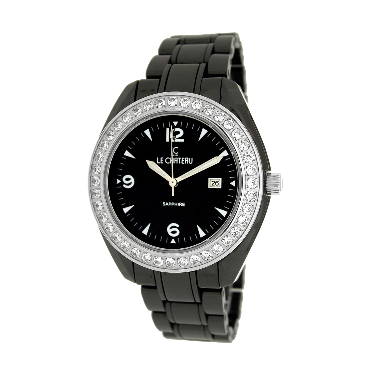Le Chateau Ladies Watch, Black High-tech Ceramic,Austrian accent ...