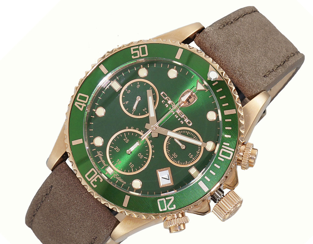 Lechateau Automatic- Power reserve, Date counter, Exhibition back ...
