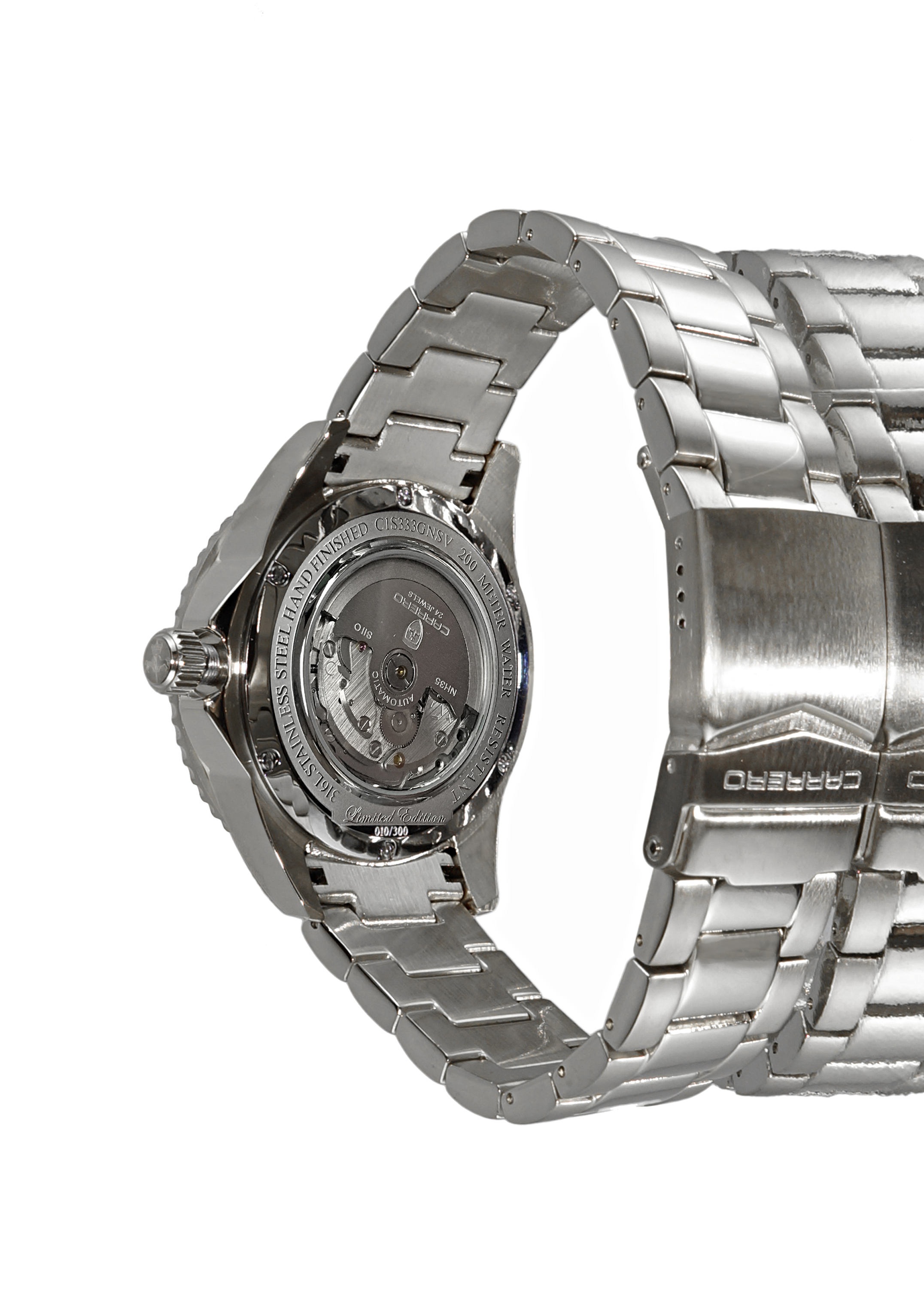 LeChateau, Automatic Sunray Date -Dial with Magnifying Glass ...