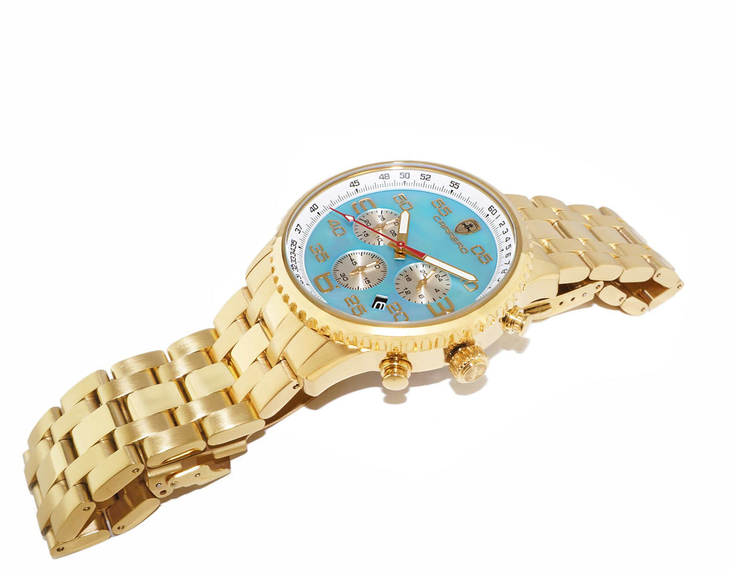 LeChateau, Ladies ISA- Swiss Chronograph movement, Mother of Pearl Dial ...
