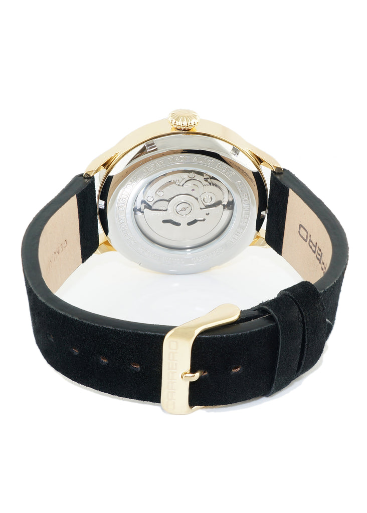 LECHATEAU MEN'S AUTOMATIC NH35 - 24 JEWELS OPEN HEART, EXHIBITION BACK ...