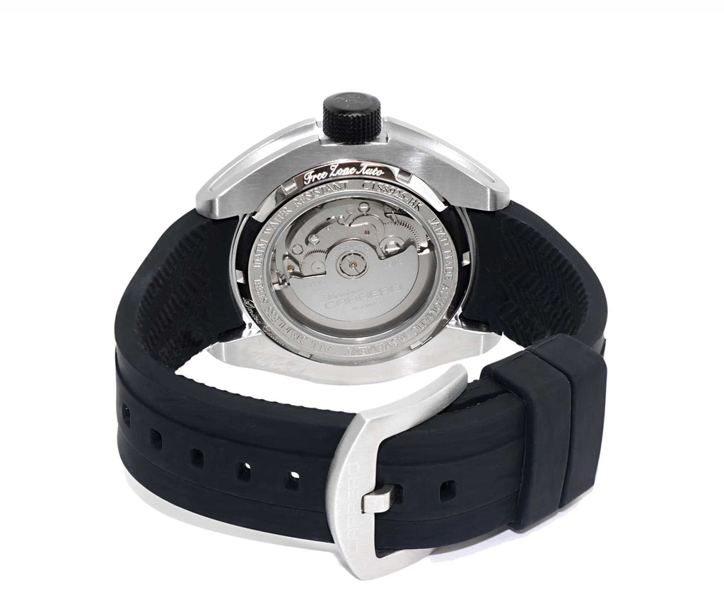 LeChateau, Men's Automatic NH35-24 JEWEL Mov't, Black MOP- Dial - Black ...