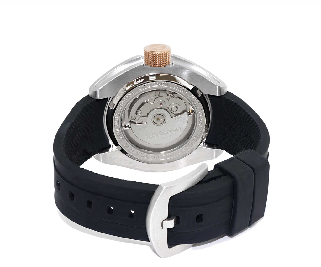 LeChateau, Men's Automatic NH35-24 JEWEL Mov't, Brown MOP- Dial - Black ...