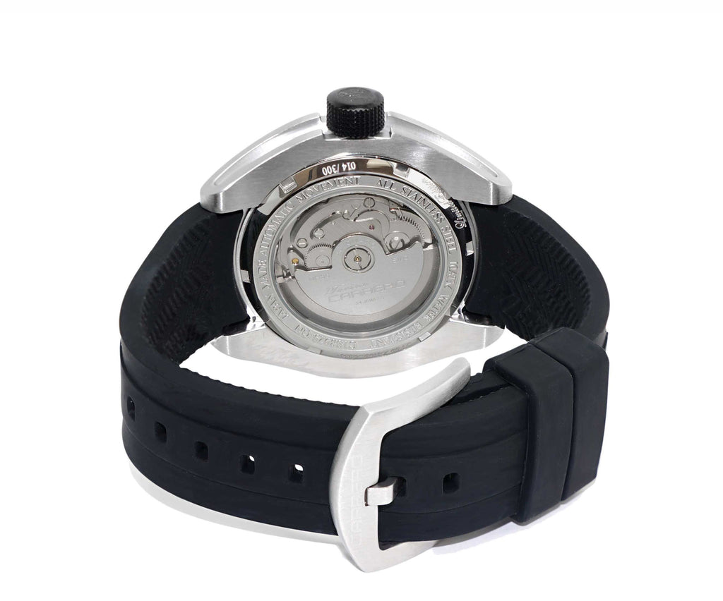LeChateau, Men's Automatic NH35-24 JEWEL Mov't, Green MOP- Dial - Black ...