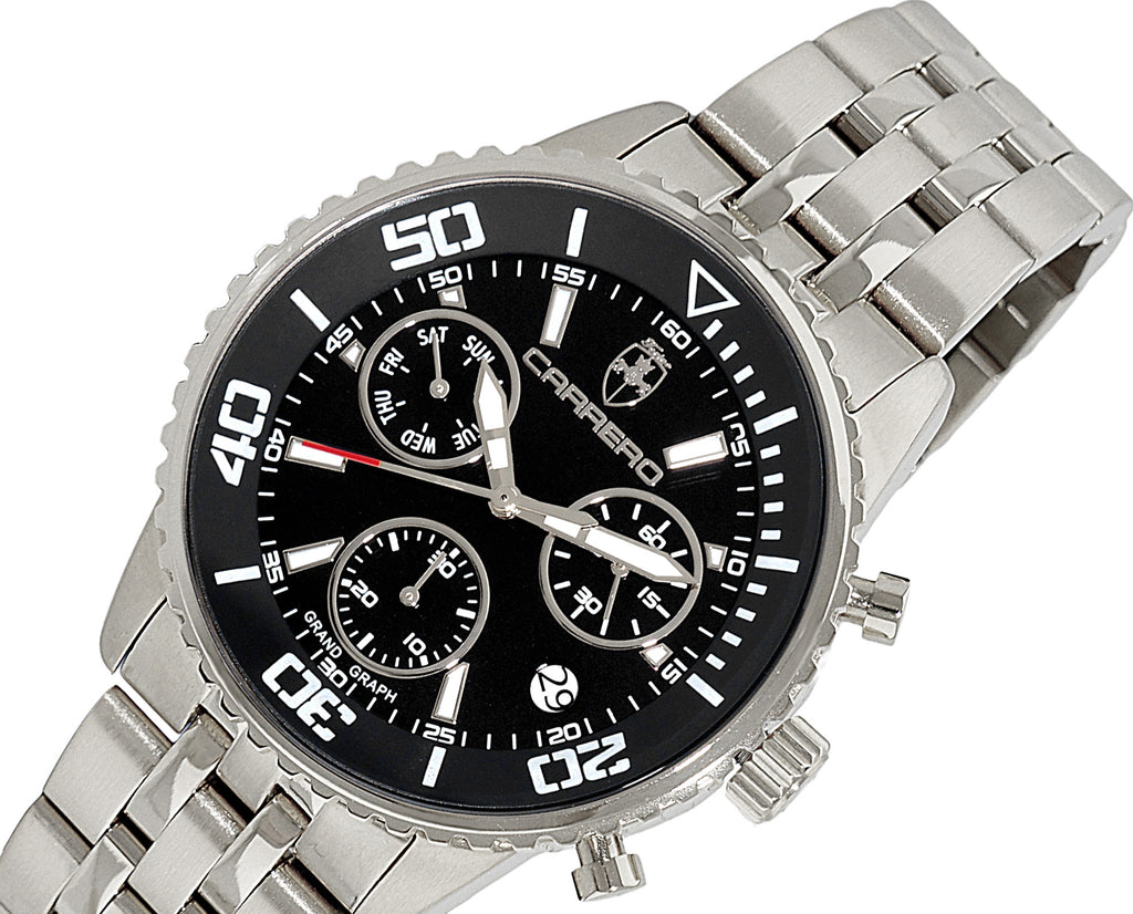 LeChateau - Men's Swiss Mov't RHONDA V-60 Chronograph Men's, Brown Date ...