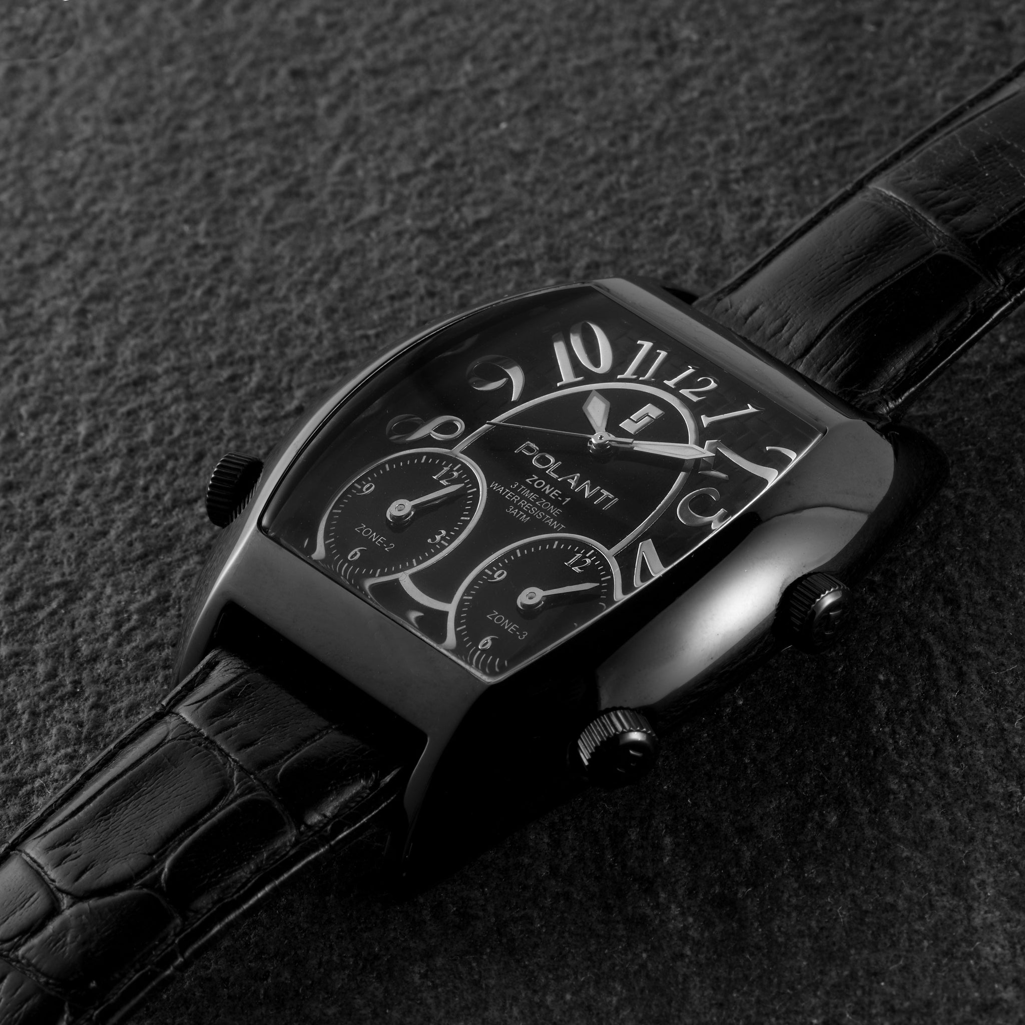 LeChateau - Polanti TORQUE - Black-IP, Rhonda Swiss Chronograph, Black ...